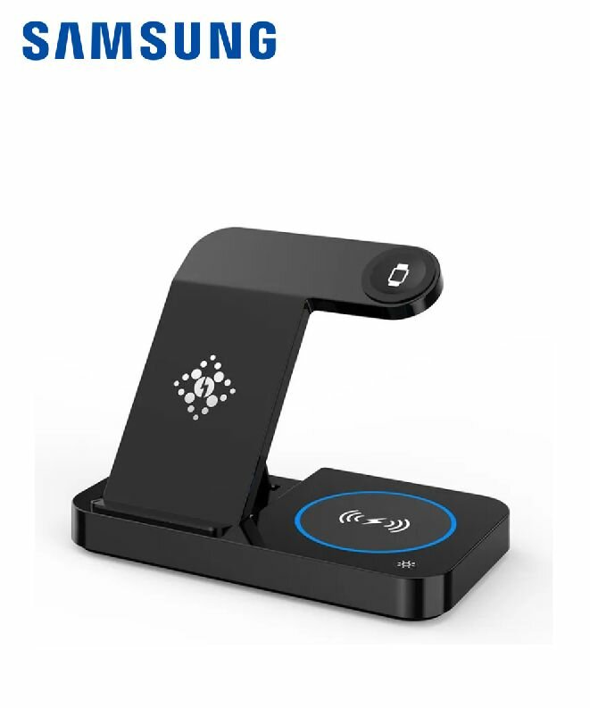 Samsung Беспроводная зарядка для Samsung/ Зарядная станция / Док станция 4 в 1