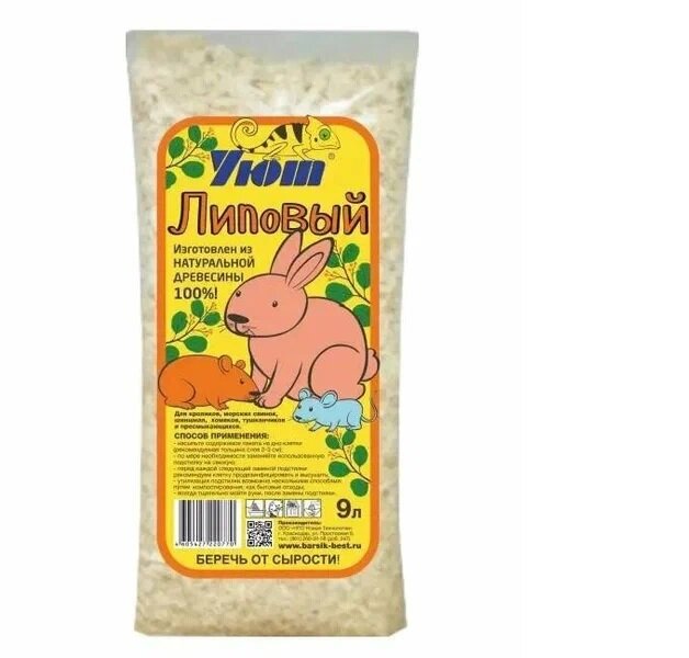 Наполнитель древесный Уют (НПО Новые Технологии) Липовый 9 л