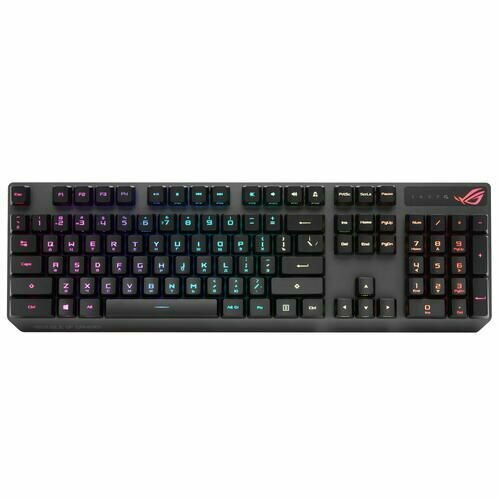 Клавиатура проводная Asus ROG Strix Scope RX Red Ru USB (90MP0240-BKRA00)