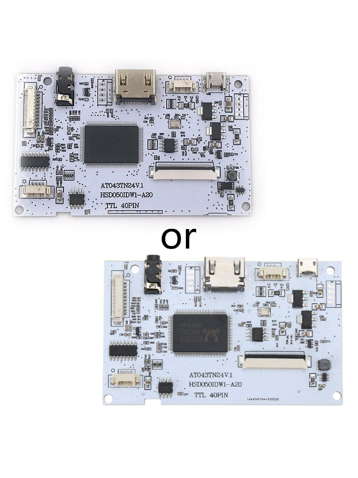 HDMI1.2 LVDS Control Board Speaker Earphone for 40pins LCD Screen AT043TN24 V.1 480(RGB)×272 HSD050IDW1 800(RGB)×480