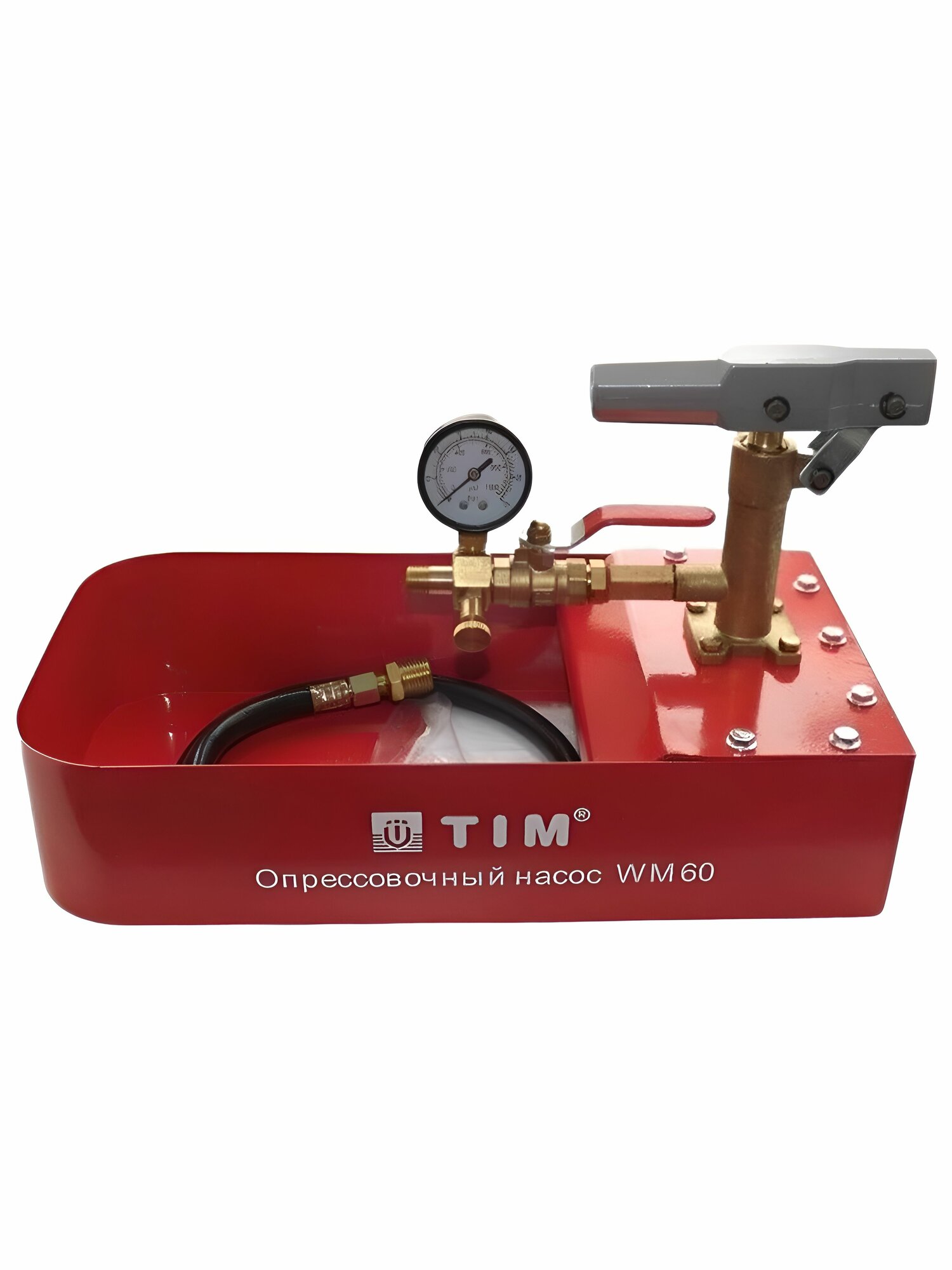 Ручной испытательный насос (опрессовыватель) WM-60 мини TIM/Гидропласт