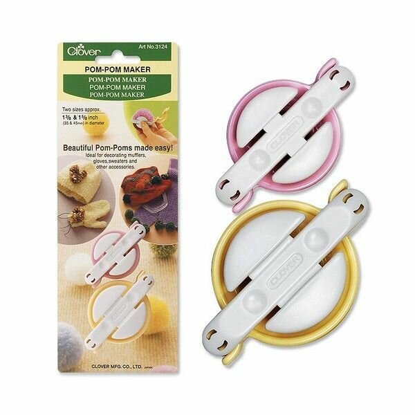 Пластиковое устройство для создания маленьких помпонов Clover 3124