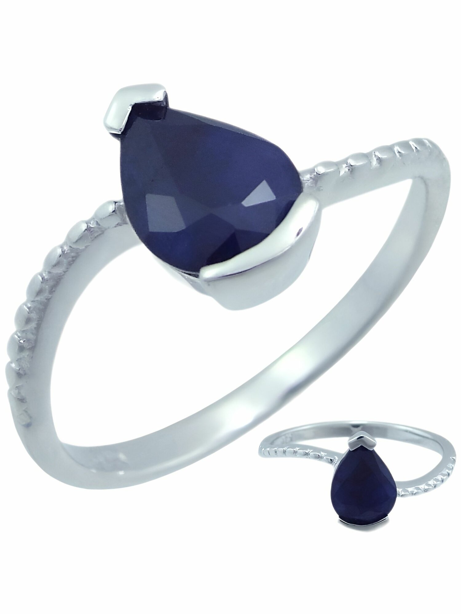 Кольцо тонкое, серебро, 925 проба, родирование