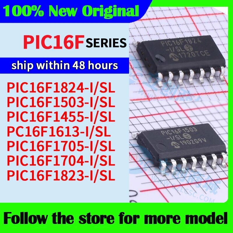 Наборы микроконтроллеров PIC PIC16F1824-I SL