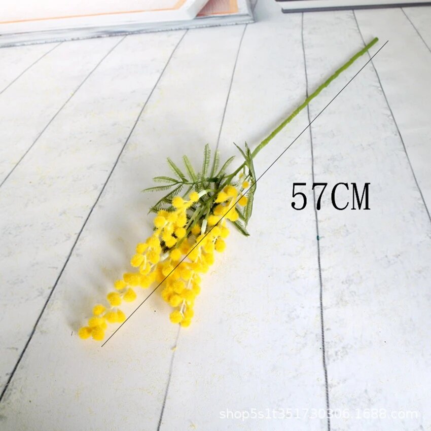 Искусственные цветы Мимоза для декора C-57Cm