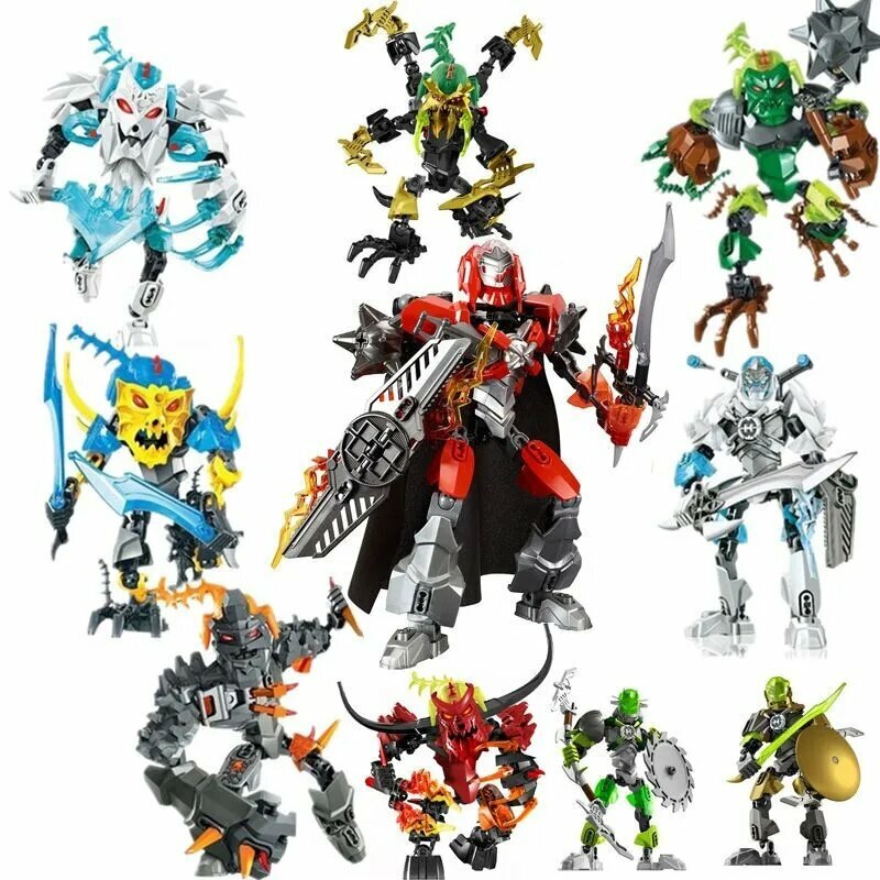 Конструктор Hero Factory Star Warrior с моделью робота-меха из строительных блоков, игрушка для детей в подарок на Рождество