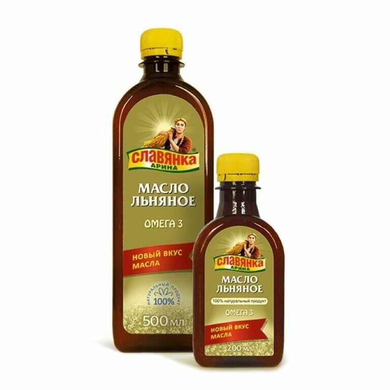 Пищевая добавка Компас здоровья масло "Славянка Арина", льняное, 500 мл