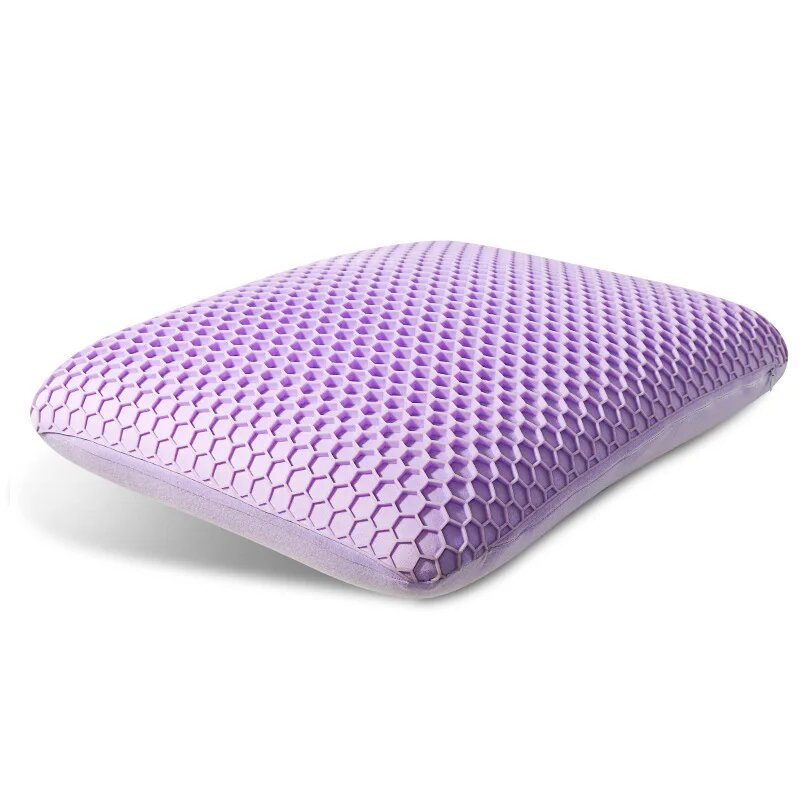 Гелевая подушка из пены с эффектом памяти в виде бабочки, летняя охлаждающая ледяная подушка для здоровья, защита шеи, массажные ортопедические подушки, удобные для домашнего постельного белья, Lavender, 60x40x14cm