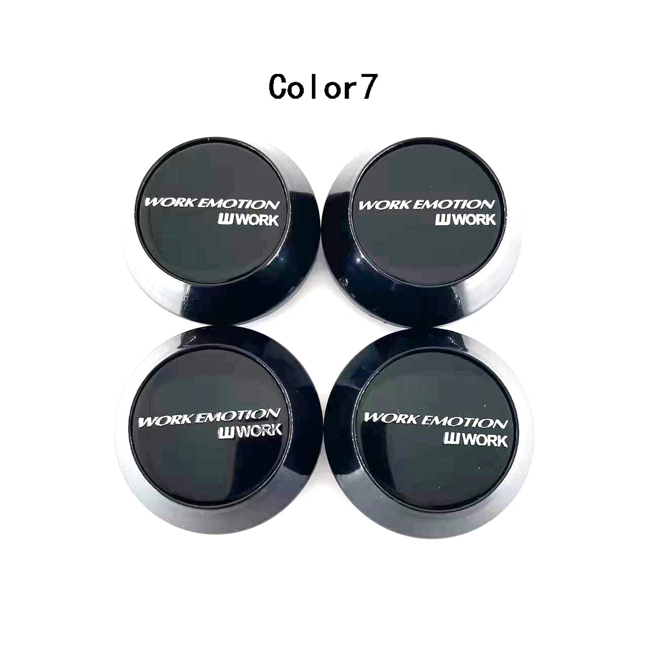 4 шт./лот, 65 мм, 8 цветов, колпачки для колес автомобиля для WORK EMOTION, эмблема колес, логотип, аксессуары для стайлинга автомобилей, COLOR 7