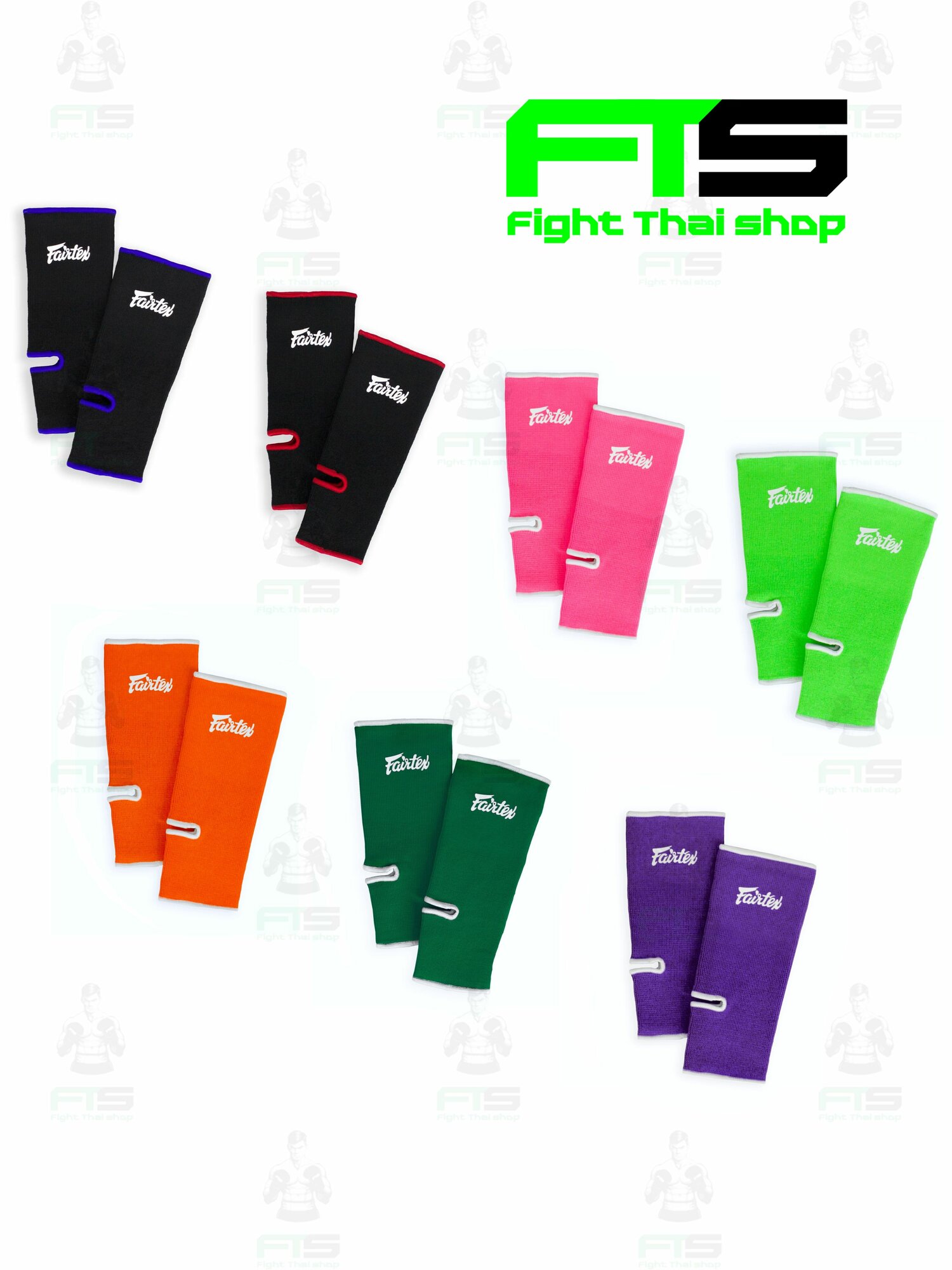 Эластичный бандаж на голеностоп, суппорт/фиксатор голеностопа Fairtex AS1 фиолетовый