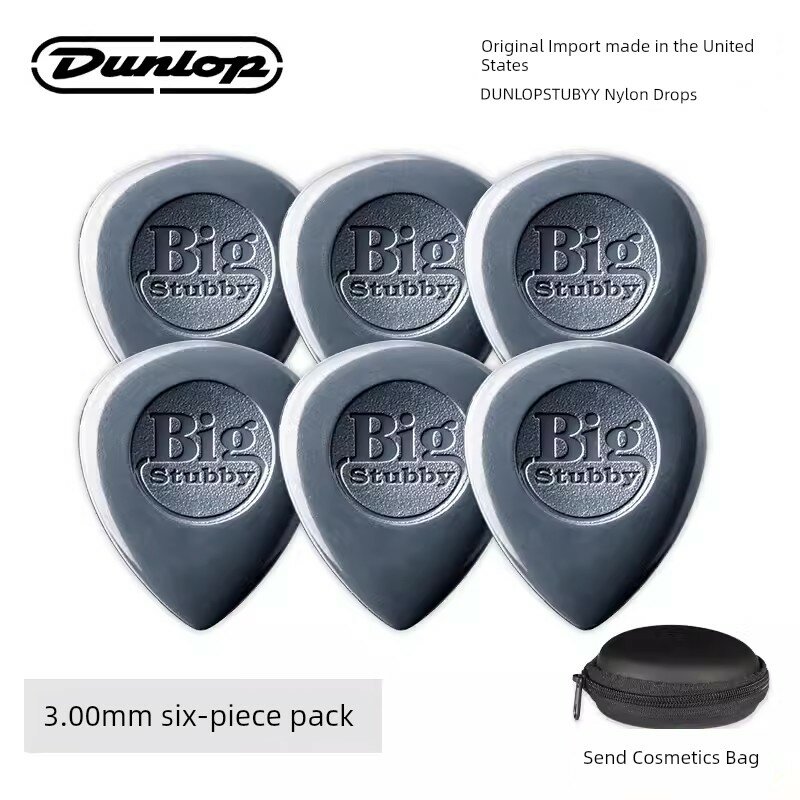 Нейлоновые гитарные пика Dunlop - Форма капли, 3.0 мм, набор из 6 шт. для акустической гитары