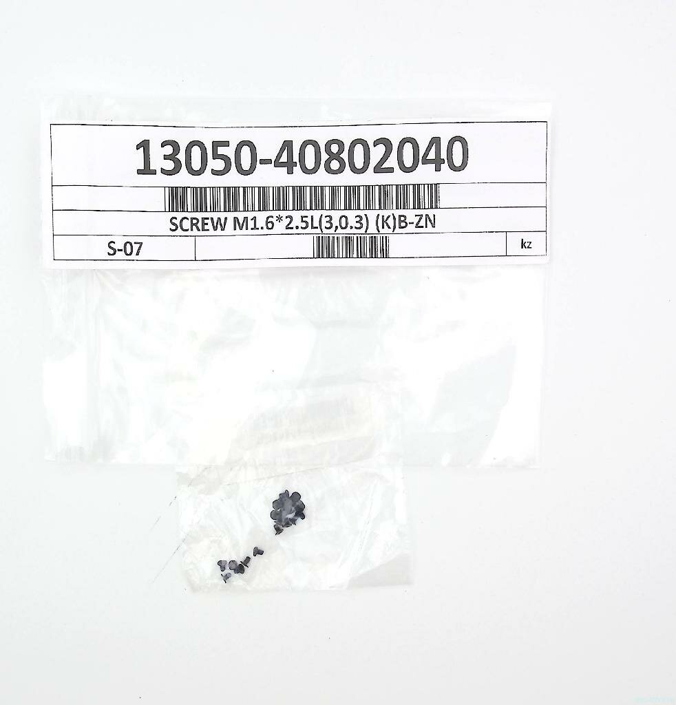 Винтики для ноутбуков Asus M1.6 *2.5L(3,0.3) (K)