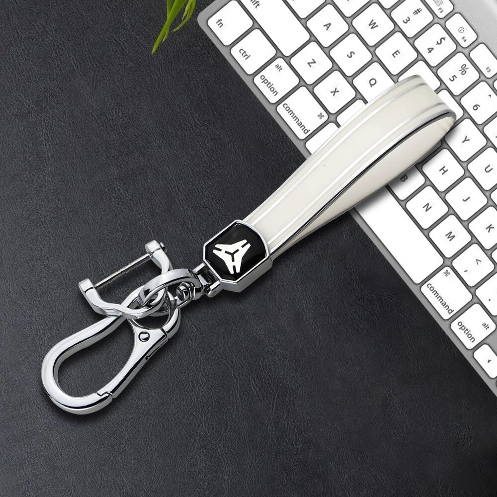Чехол для ключа из ТПУ, подходит для Hyundai Creta II 2022 Kona I30 Ix25 Elantra 2017 white keychain