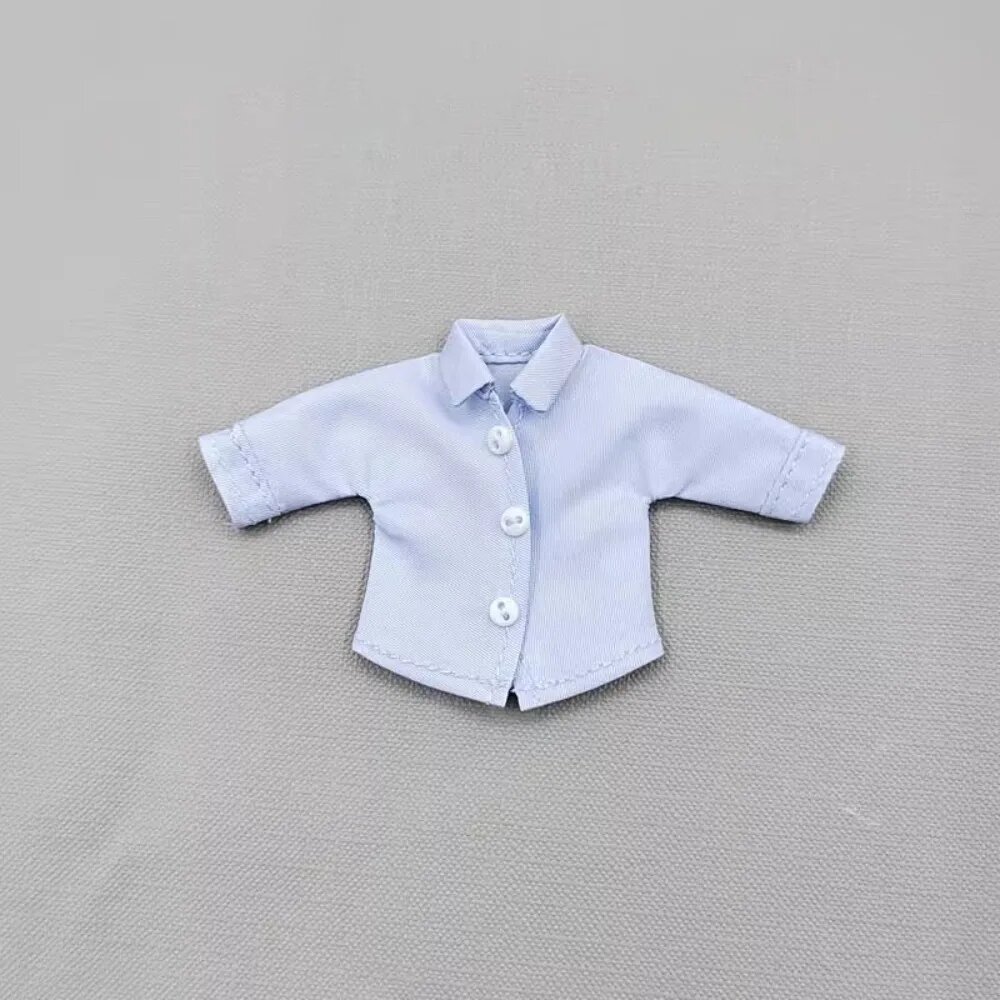 Кукольная рубашка Light Blue, хлопок, для кукол