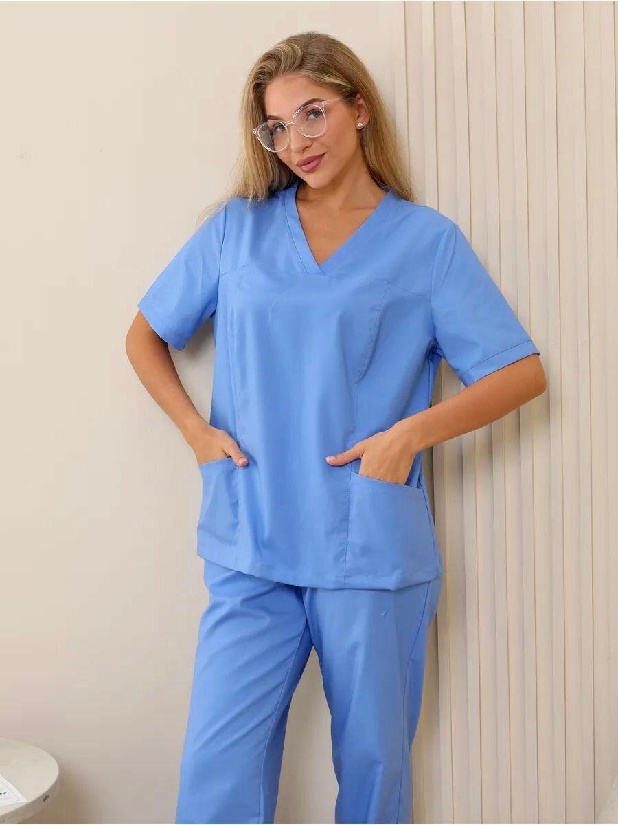 Костюм медицинский голубой