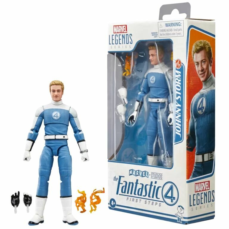 Marvel Legends, фигурка Fantastic 4 JOHNNY STORM , подарок мальчику Hasbro.6 дюймов