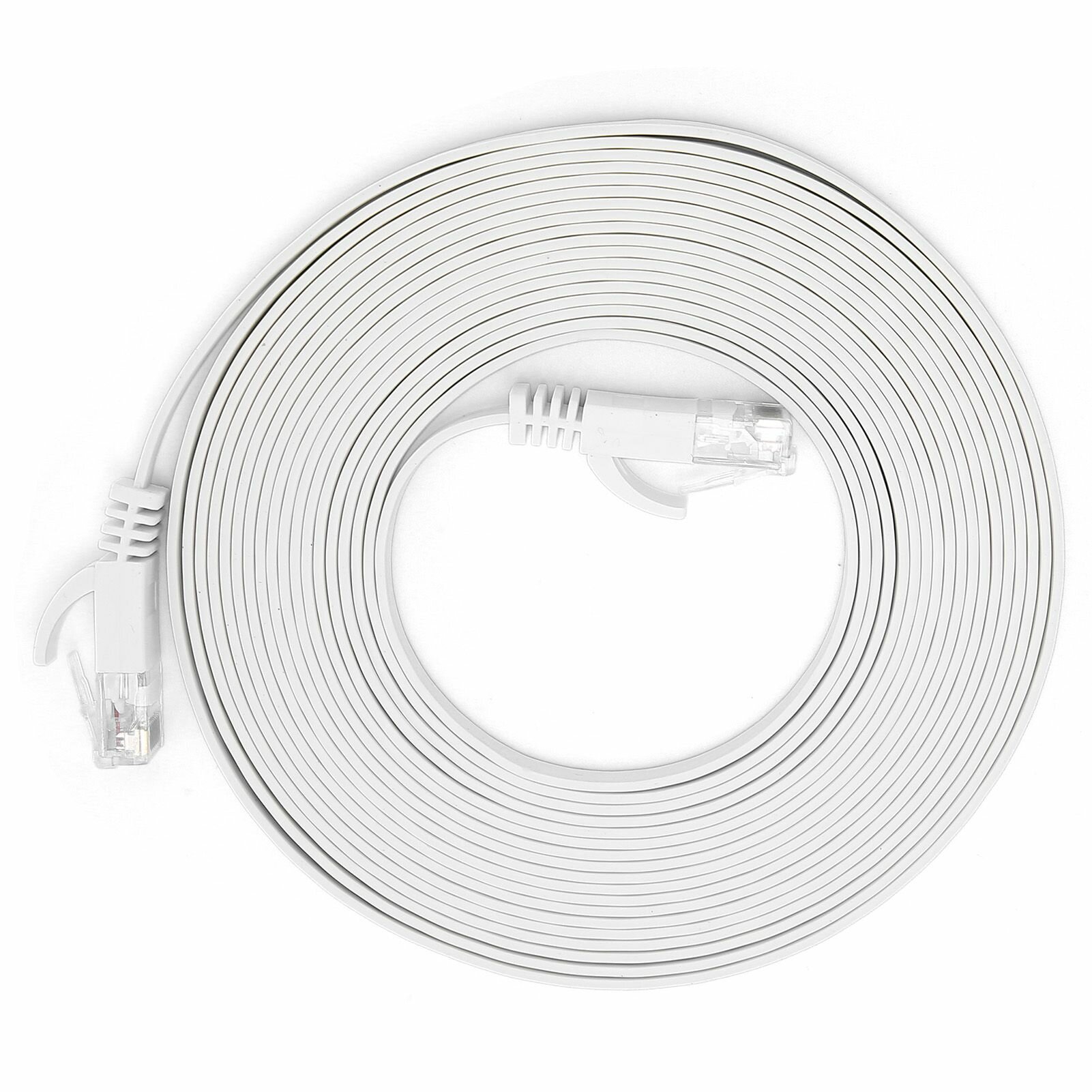 Ethernet-кабель CAT6, гигабитный, 8-жильный, витая пара, сетевая перемычка, плоский медный провод, 5 метров