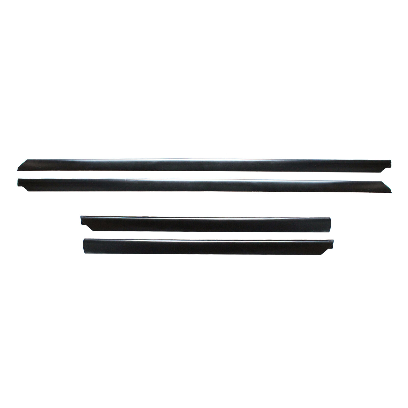 4PCS Нижние Молдинги Дверные Лоскутки Набор Замена для AUDI A4 B5 1995-2001 Черный Руббер MDH0002 108*7*6cm 1230g