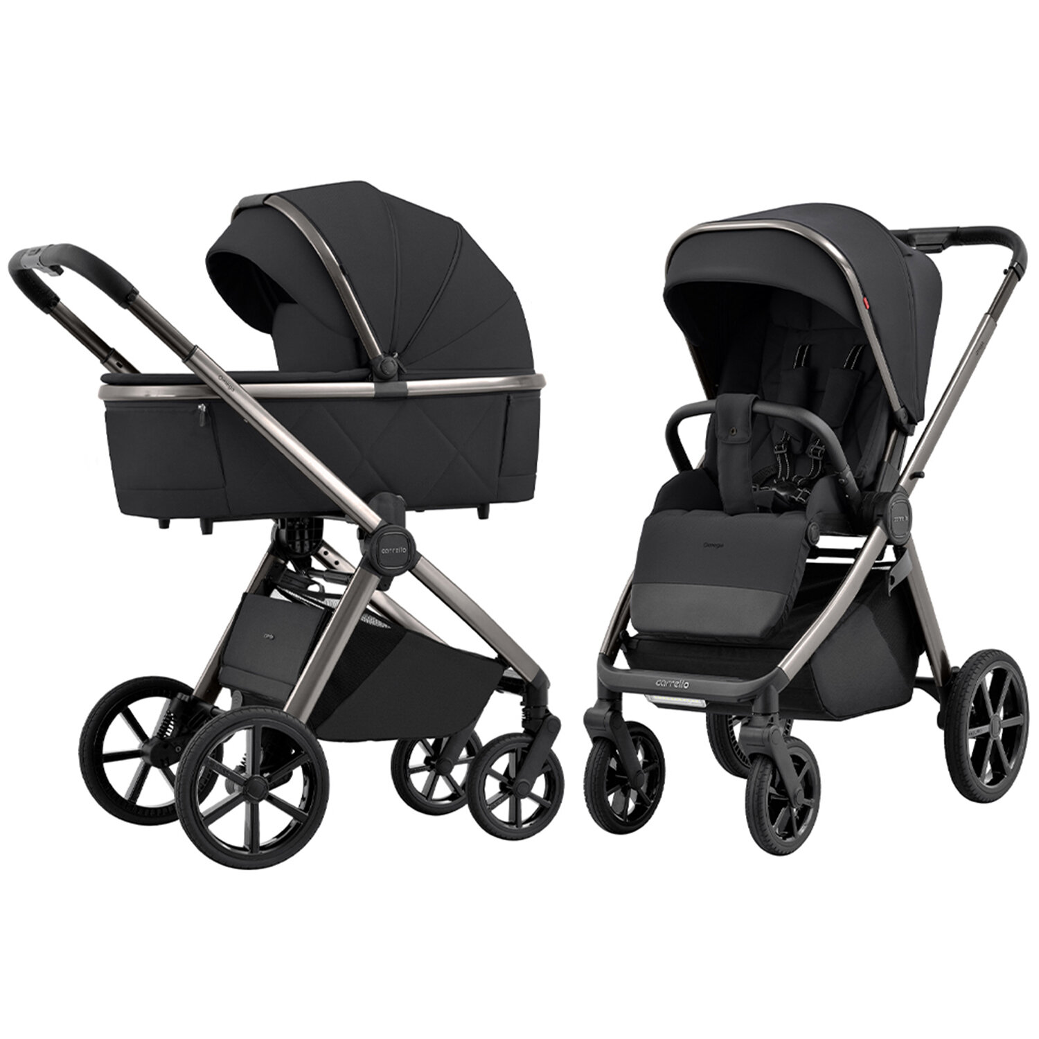 Коляска 2 в 1 CARRELLO Omega CRL-6530/1 Absolute Black