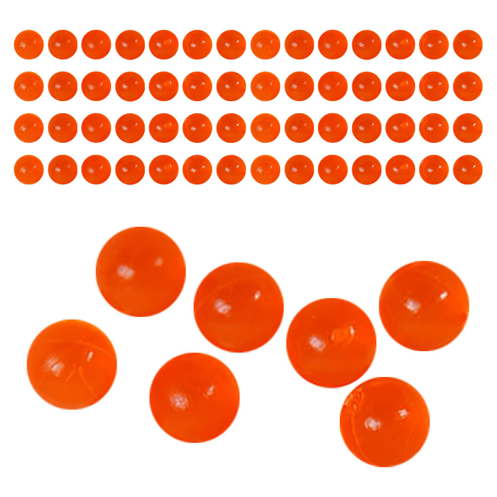 Реалистичная искусственная икра из ПВХ, оранжевая имитация рыбьей икры 100 шт, набор для декора и игровой реквизит, игрушечная еда для ролевых игр и творческих поделок