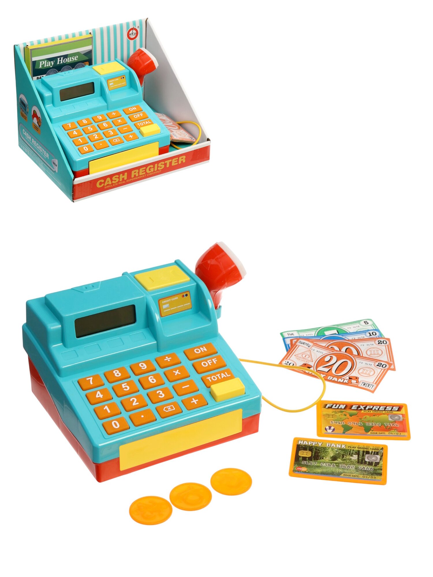 Касса-калькулятор «Магазин», звуковые эффекты, касса микс