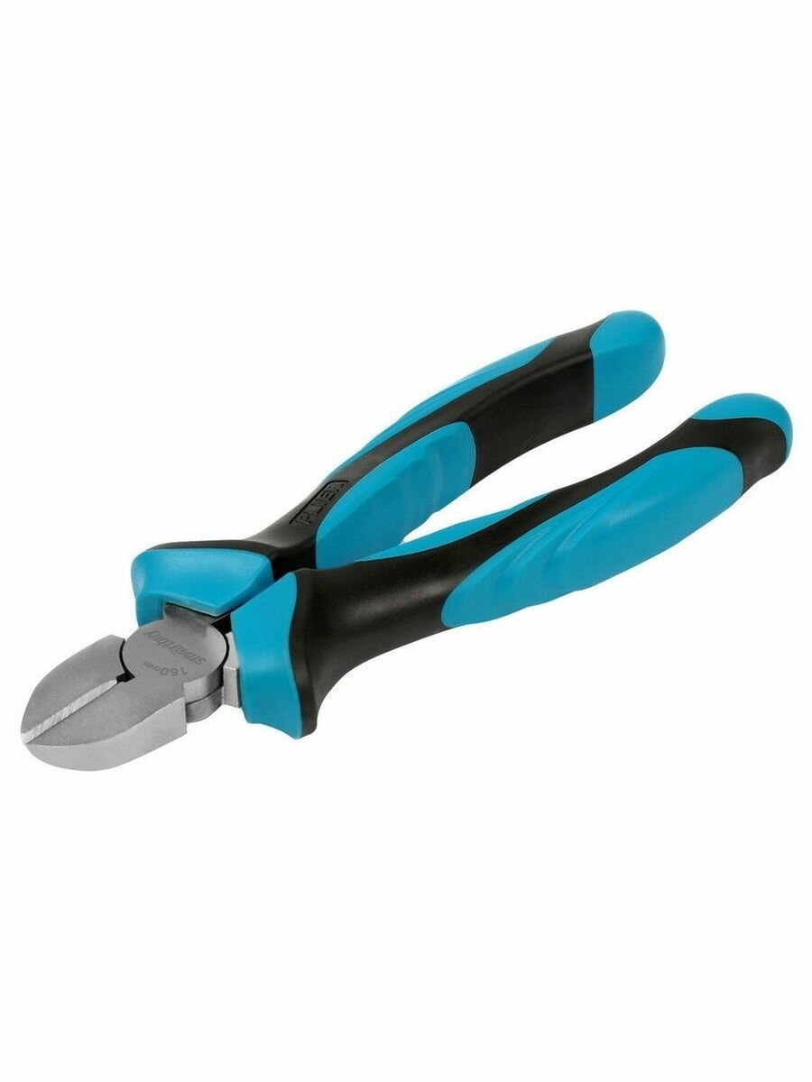 Кусачки (бокорезы) 160мм, 2х-комп. рукоятка, СR-V сталь, HRC>51, Smartbuy Tools