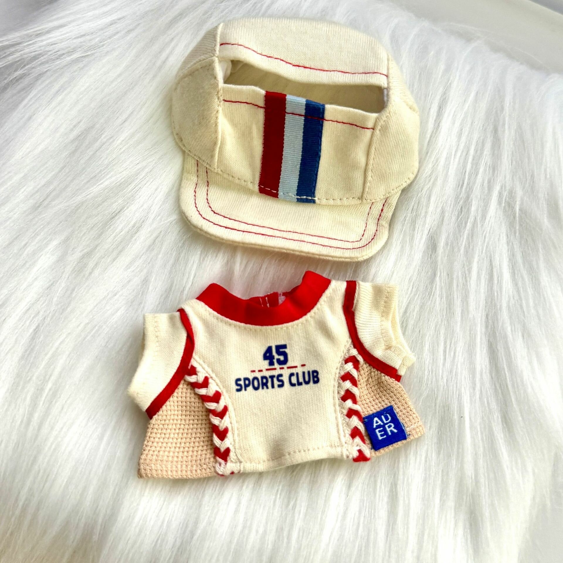 Набор бейсбольной формы Labubu для кукол 15-17 см, одежда для кукол, набор для переодевания в бейсбольную форму, новая шляпа и одежда