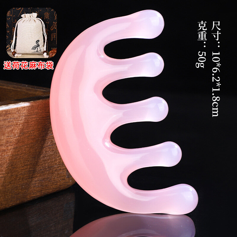 Премиум-расческа из смолы с пятью пальцами, маленькая расческа для кожи головы, портативная мини-расческа для массажа, подарок