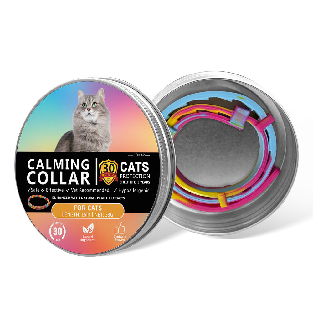 Успокаивающий ошейник для кошек и собак, снятие стресса и профилактика, ошейник с феромонами, успокаивающий ошейник, бестселлер для международной торговли