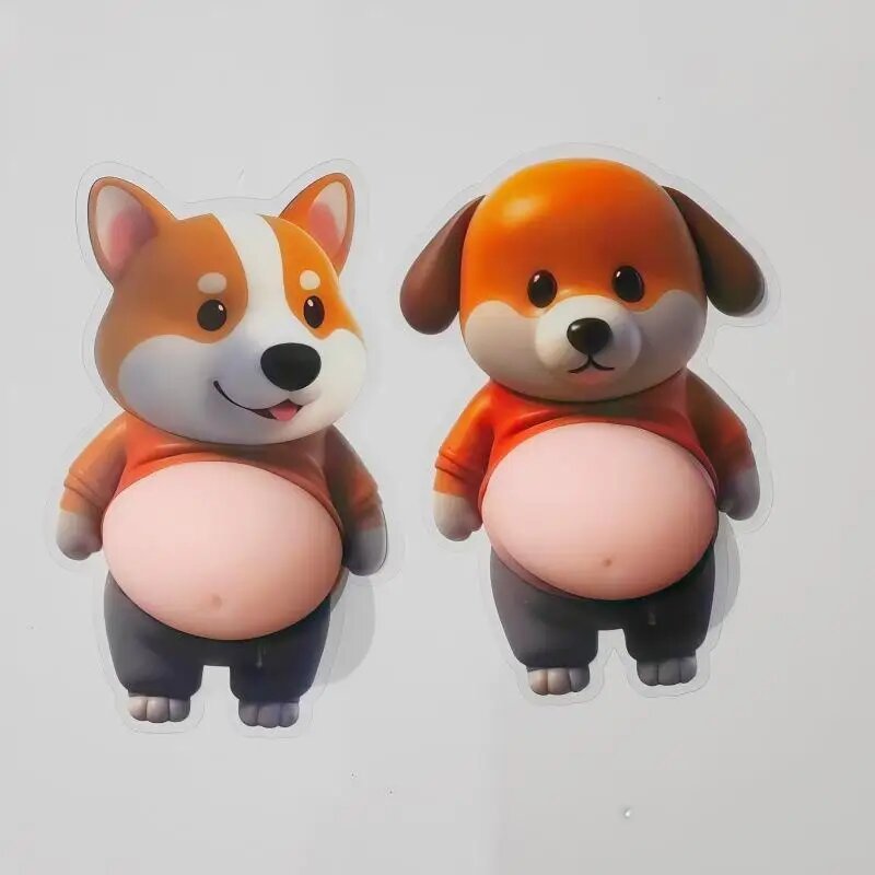 3D стикер щенок, цвет A3