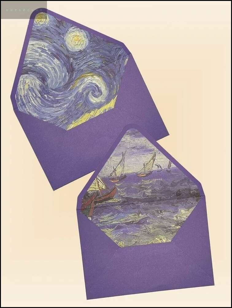 Бумажные конверты с картинами / Подарочный конверт Ван Гога