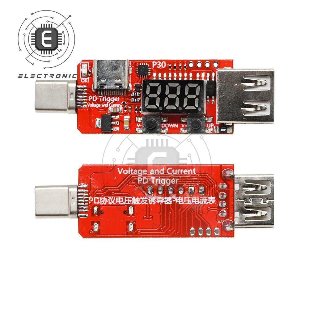 Aideepen Цифровой кулонометр USB PD 3.0