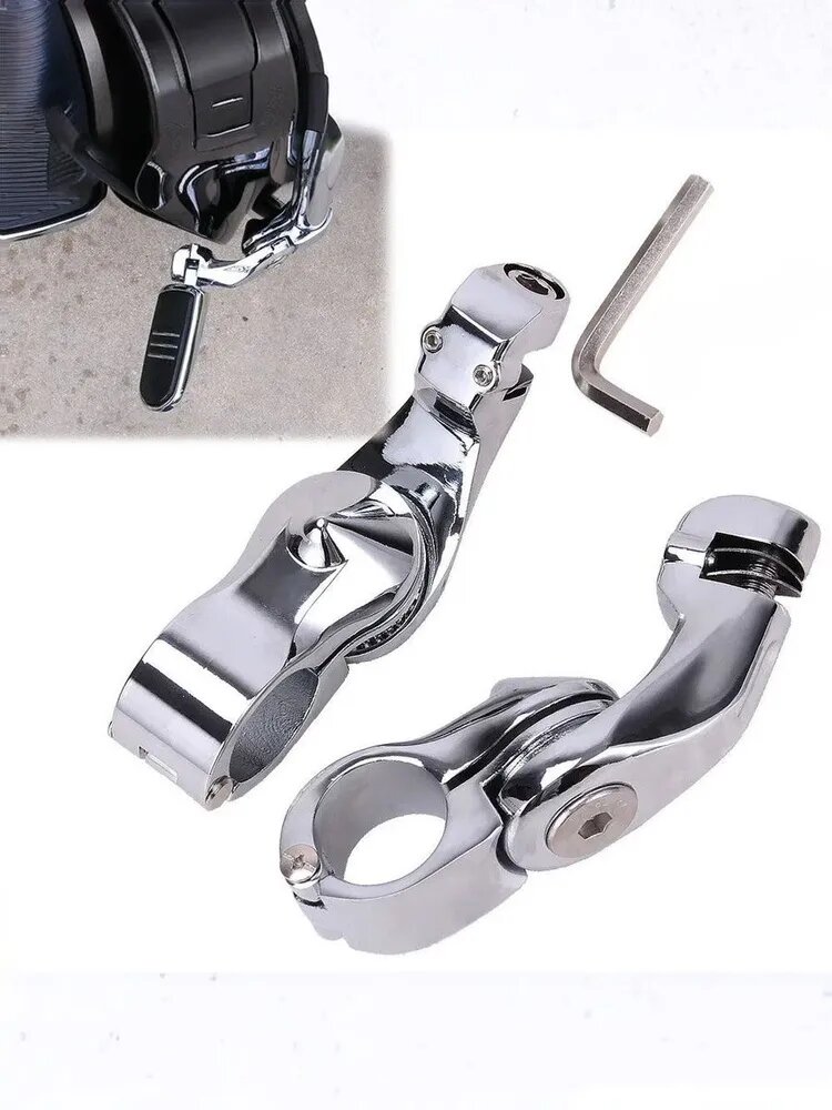Подножки для мотоцикла, Кронштейн ножной педали для Harley Honda Yamaha Kawasaki BSA Norton Triumph Bobber Chopper Кафе-рейсер ATV UTV Скутер
