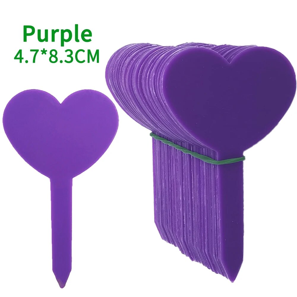 Маркеры для растений 50 шт Фиолетовый, Purple 4.7x8.3cm