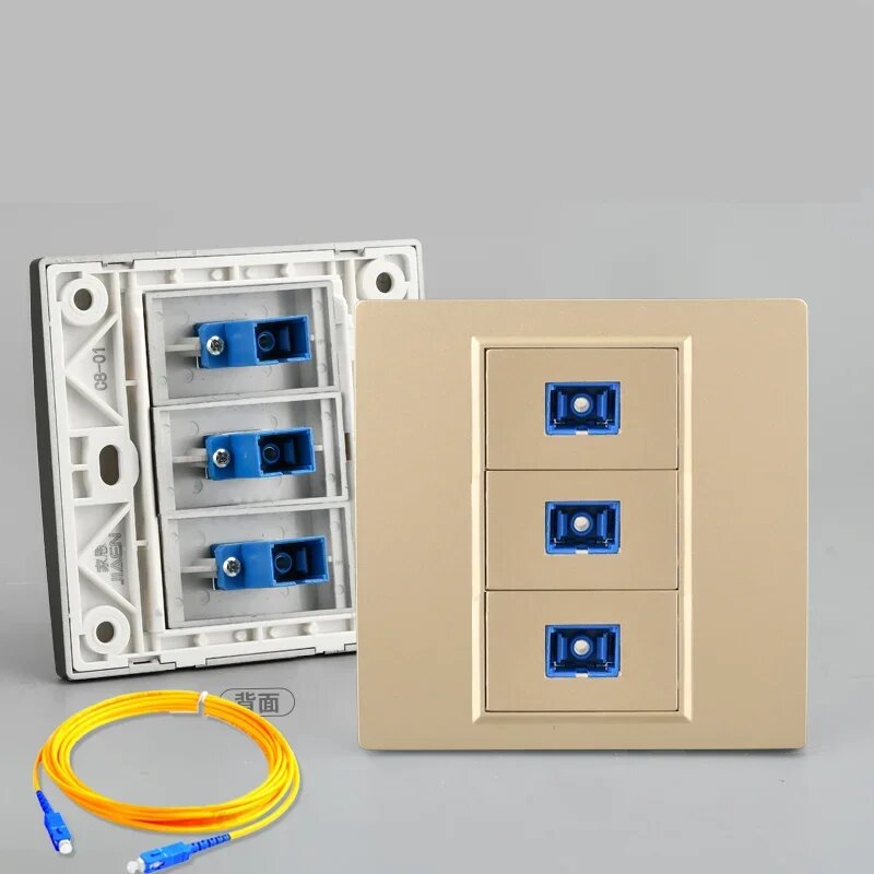 Оптическая панель настенная Depo Guye Gold 3-port