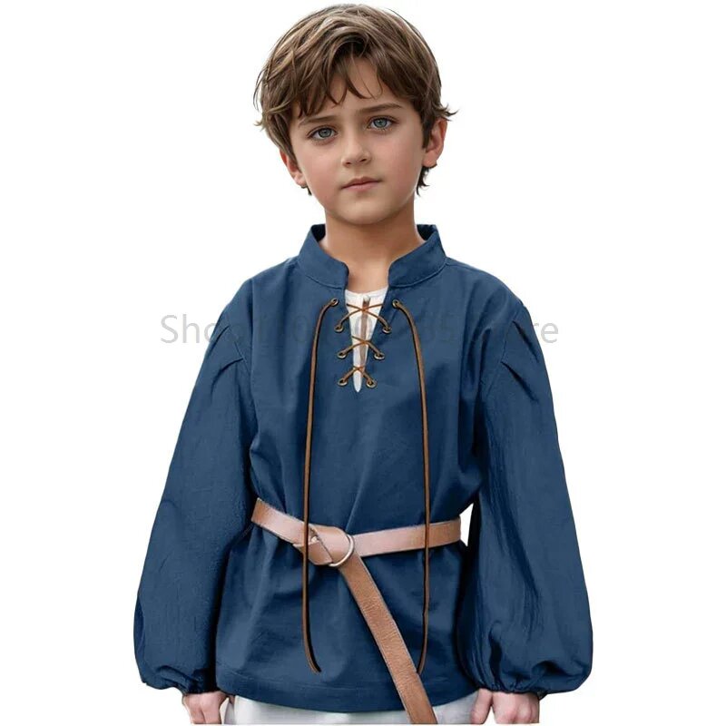 Детский средневековый костюм рыцаря из полиэстера для мальчиков S, style 2