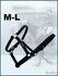 Уздечка для лошади M-L Черная из микрофибры