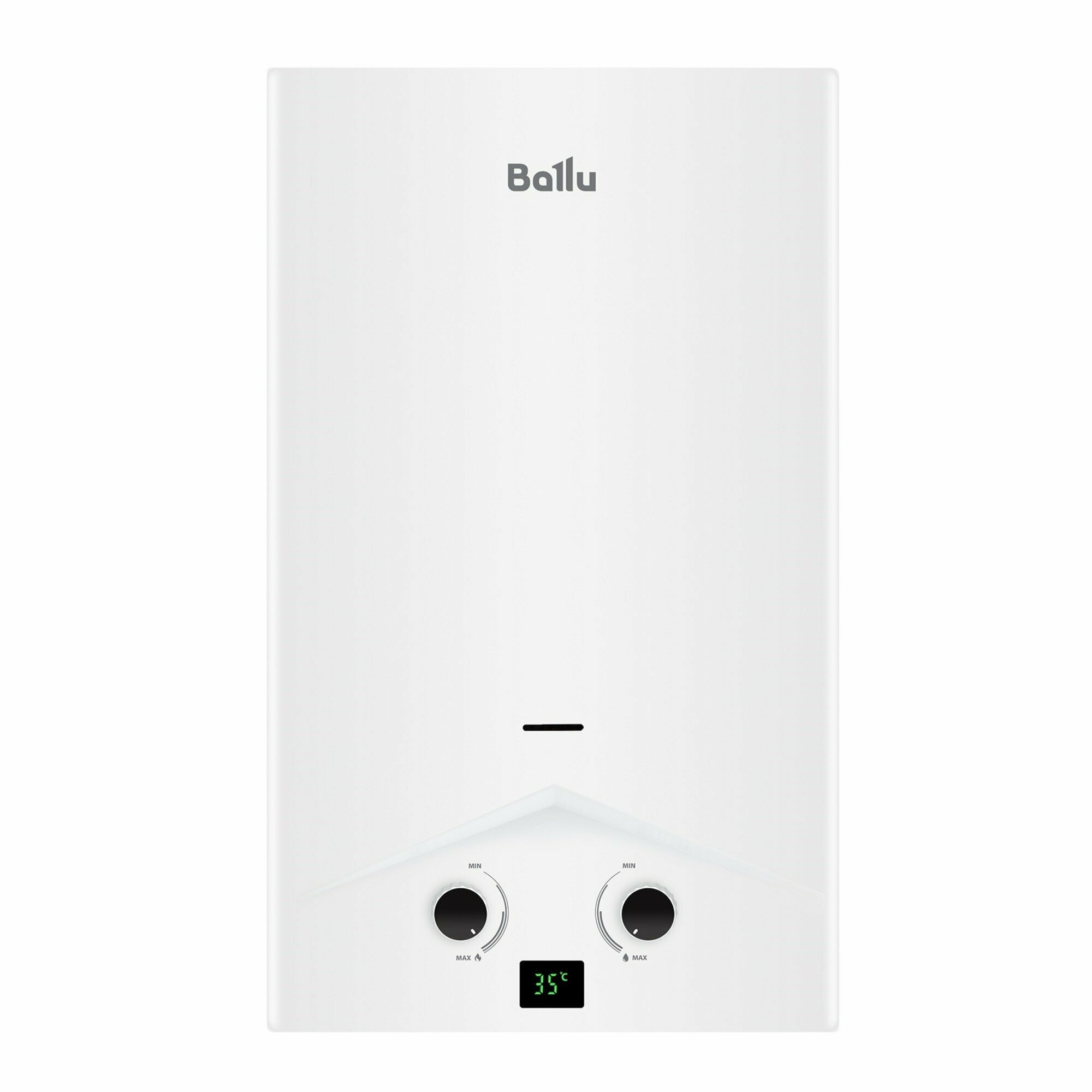 Газовая колонка Ballu GWH 10 Warmix, вертикальная, электронное зажигание, 10 л/мин