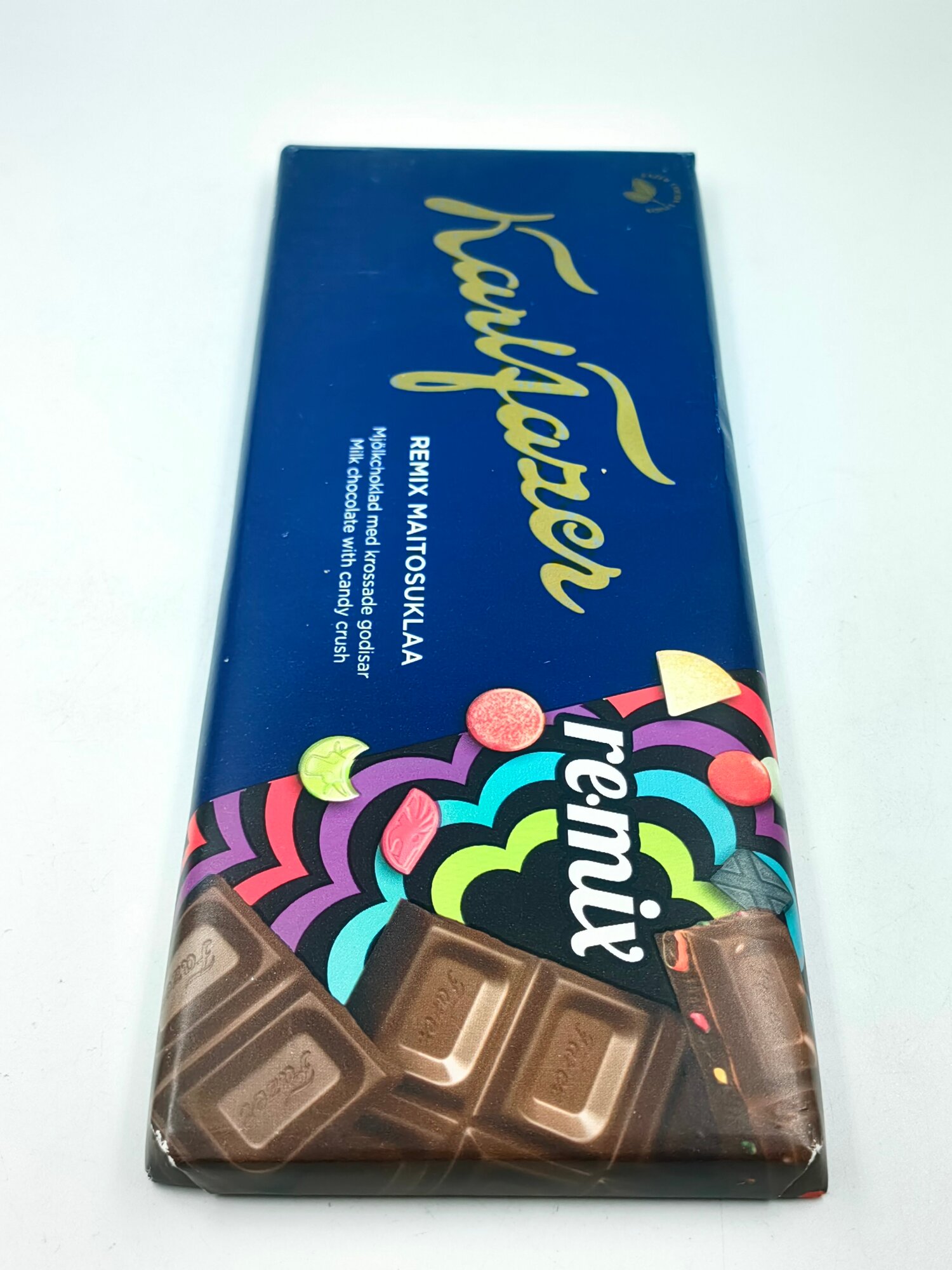 Шоколад молочный Karl Fazer Remix, 180 г (Финляндия)