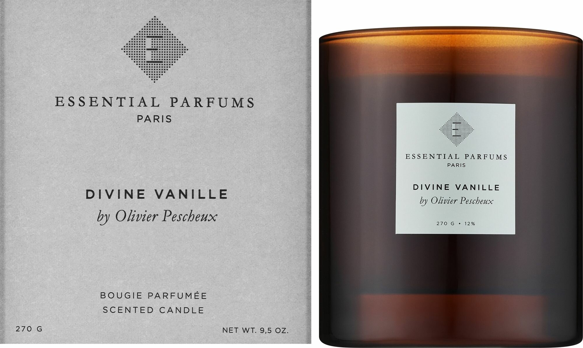 Essential Parfums Ароматическая свеча Divine Vanille 270 г
