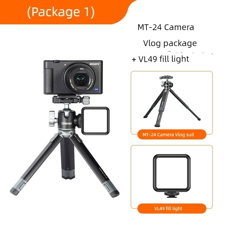 Комплект MT-24 для Vlog с LED-фонарём VL49 для смартфона и DSLR, портативный штатив