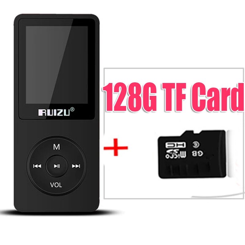 MP3-плеер RUIZU X02 с экраном 1,8 дюйма, 4ГБ/8 ГБ