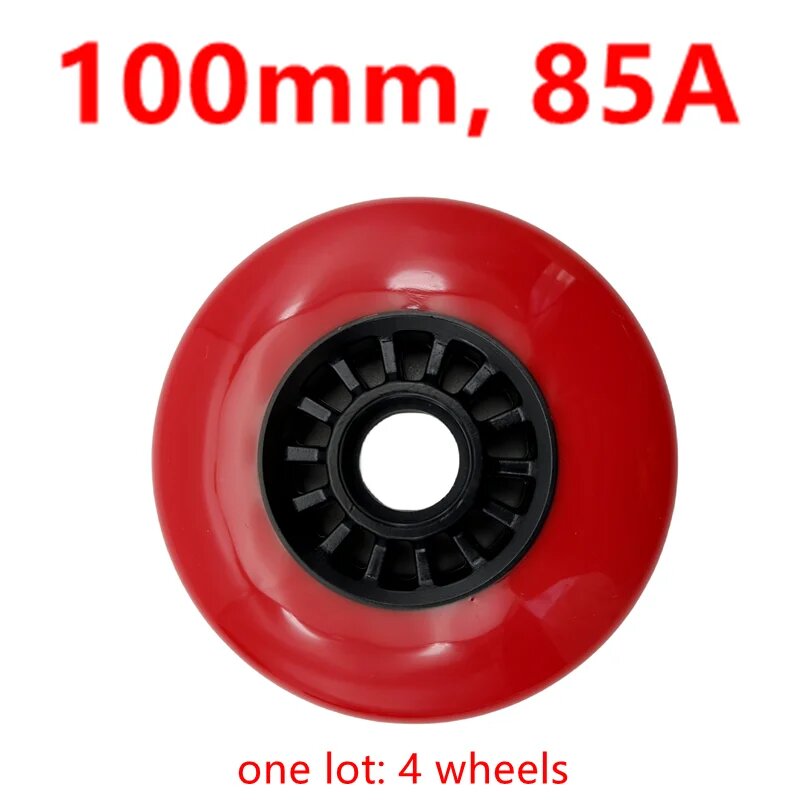 Колеса для роликов 100 мм, 85A, красные (4 шт.)