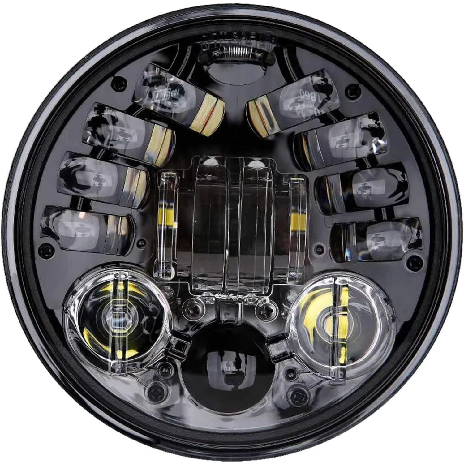 5,75-дюймовая светодиодная фара для Harley Davidson Dyna Street Bob Super Wide Glide Night Rod Train Softail Sportster Iron 883