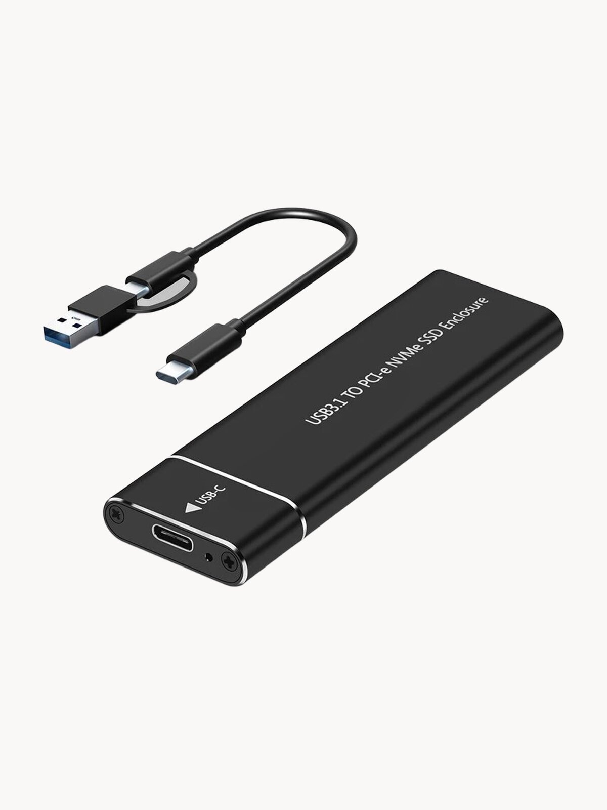 REM.AI Алюминиевый адаптер M.2 NVMe SSD USB C 3.1 Gen2 NVMe Case OTG Cable