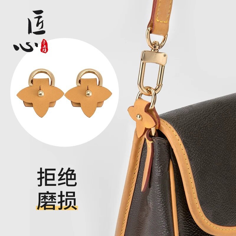 Цветочная защитная пряжка для ремешка сумки LV Ivy, металлический фиксатор для укорочения и удлинения лямки - Янтарный