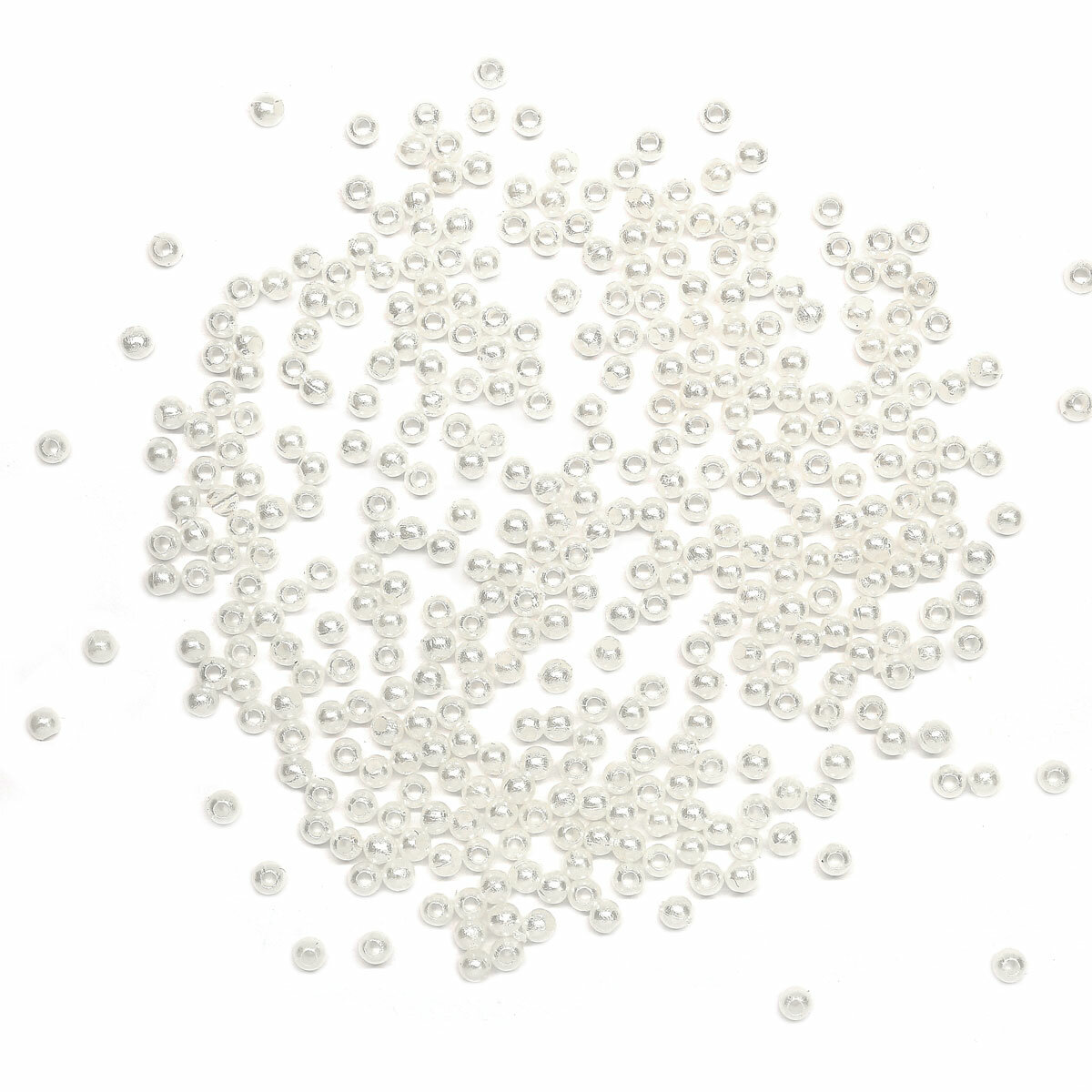 Бусины для рукоделия круглые, пластик, 3 мм, 20 г (упак), Astra&Craft (001 NL)