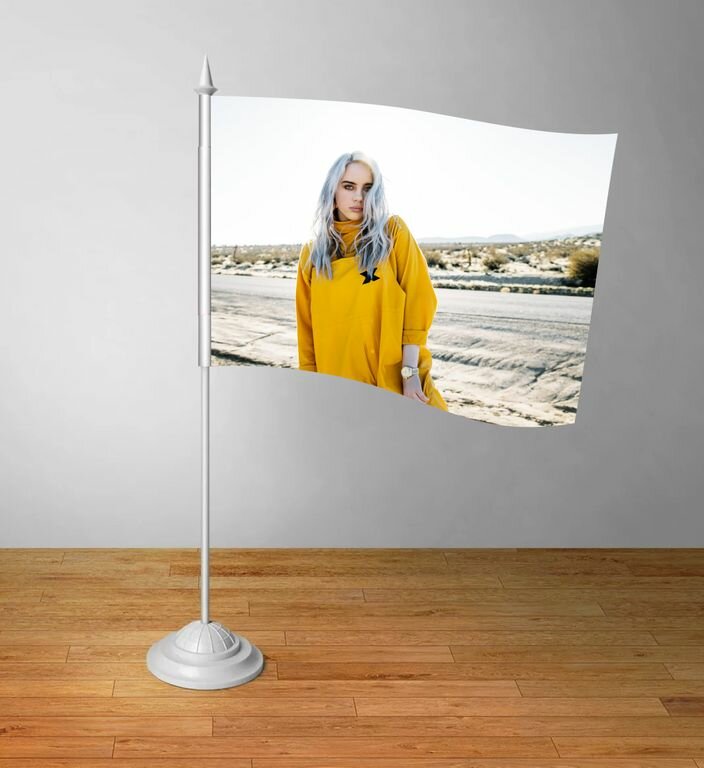 Флажок настольный Билли Айлиш, Billie Eilish №5