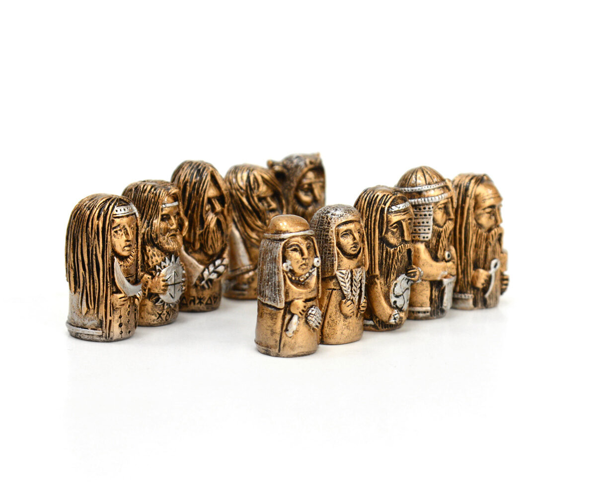 Кумиры славянских Богов из камня маленькие. Набор из 10 штук