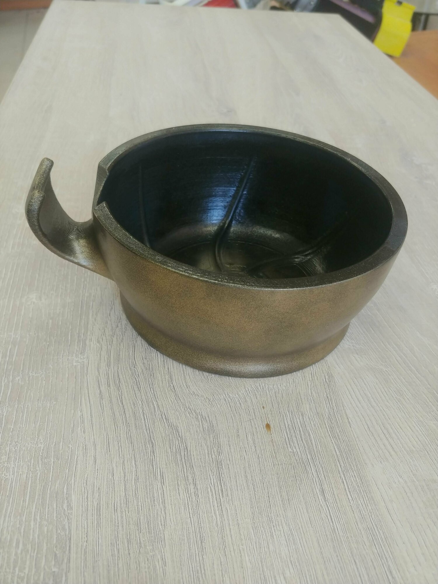 Чаша для бритья, пластик, диаметр 150 мм, 1 шт.